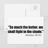 Dienekes Fight In The Shade Postcard | Zazzle