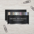 Diesel Mechanic Maintenance Metal Repair Service Business Card | Zazzle