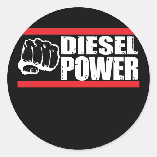Diesel Power Turbo Truck Mechanic Classic Round Sticker | Zazzle.com