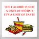 diet calorie joke poster | Zazzle