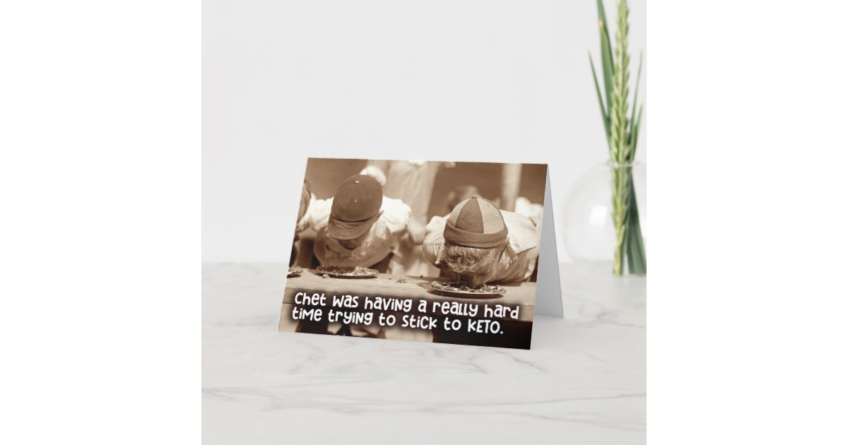 Diet Struggle Humor - Everyday Greeting Card | Zazzle
