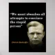 Dietrich Bonhoeffer Quote On The Stupid People Poster | Zazzle