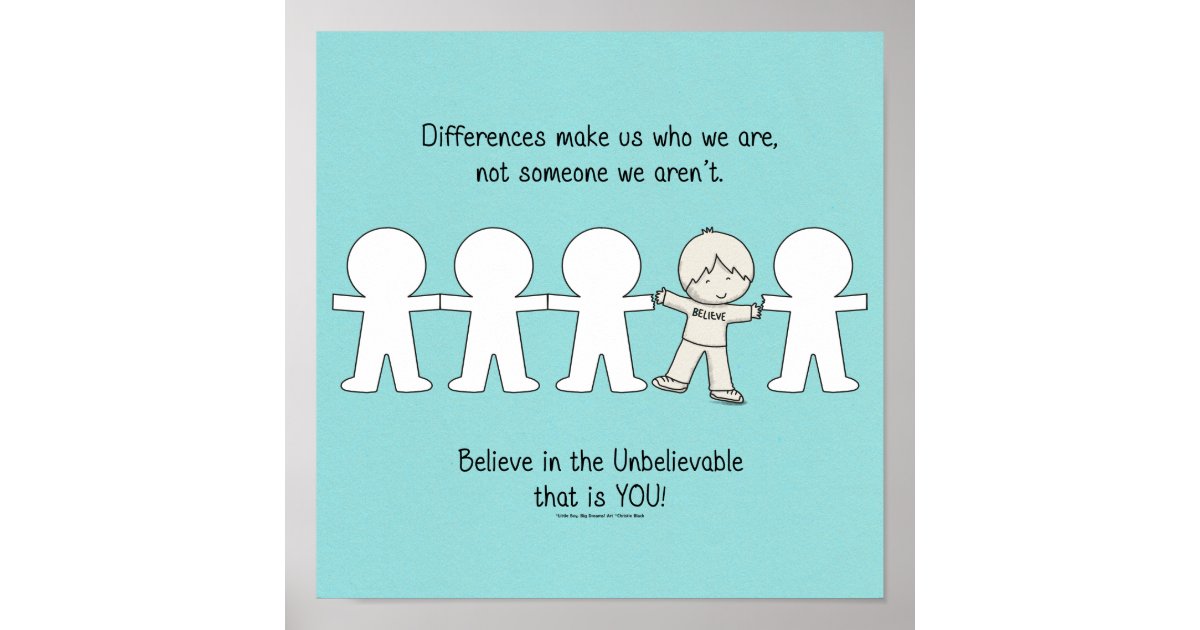Differences Make Us Poster | Zazzle