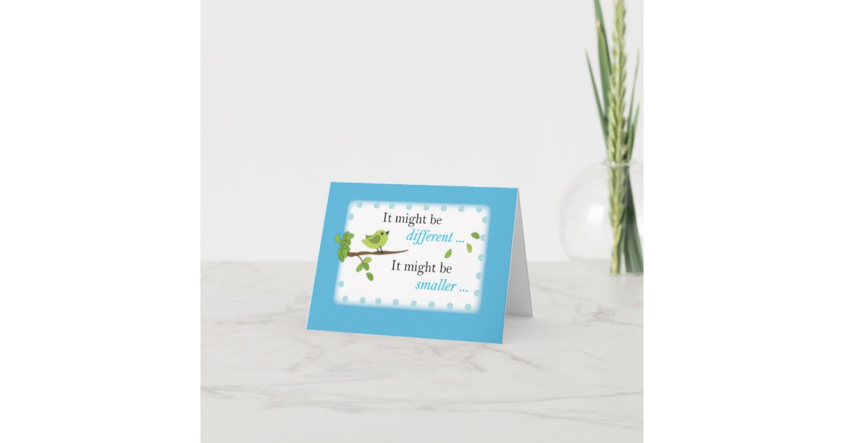 Different and Smaller New Home, Bird Announcement | Zazzle
