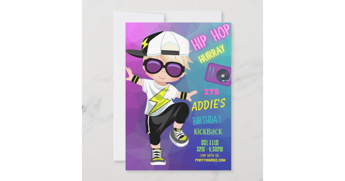 Different Birthday Kickback Invitation (Boy) | Zazzle