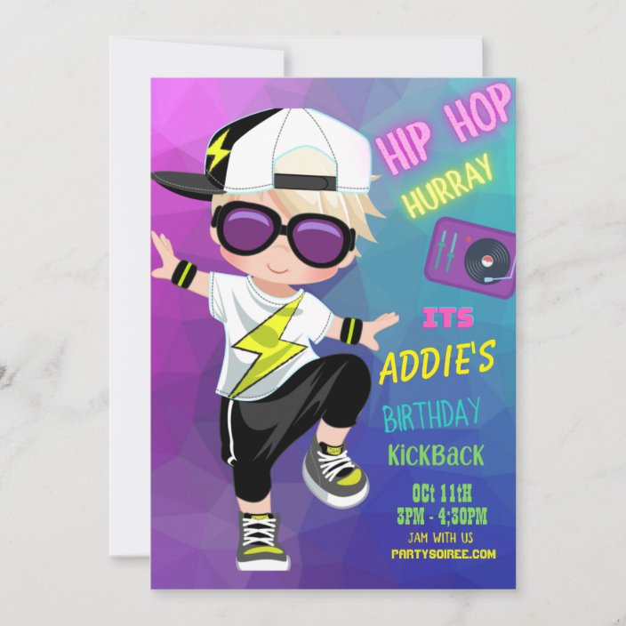 Different Birthday Kickback Invitation (Boy) | Zazzle.com