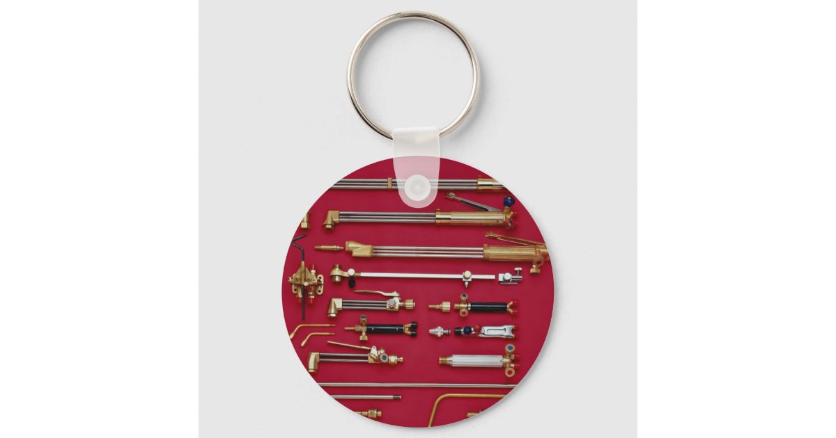 Different cutting blowpipes used by welder's keychain | Zazzle