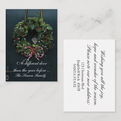 Different door new address enclosure card | Zazzle
