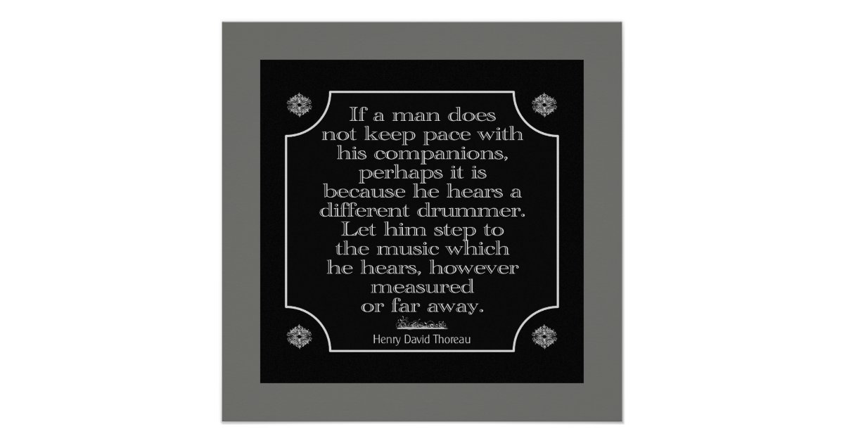 Different Drummer -- Large Poster Print | Zazzle
