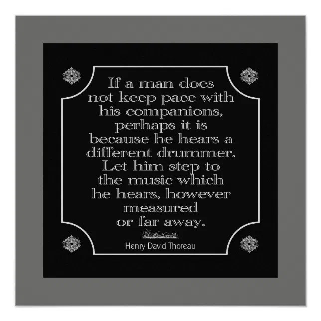 Different Drummer -- Large Poster Print | Zazzle