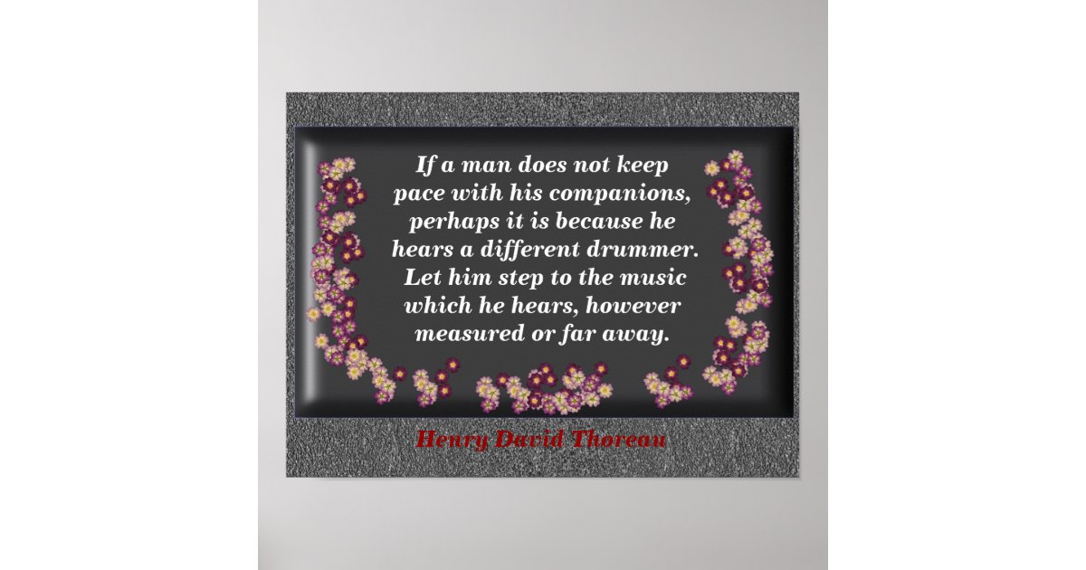 Different Drummer Poster | Zazzle