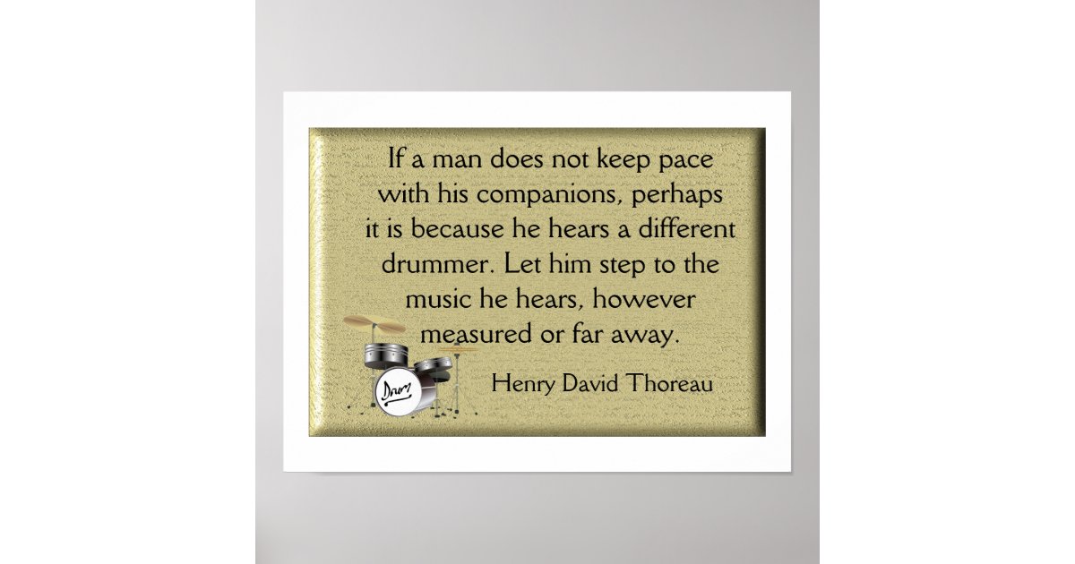 Different Drummer Poster | Zazzle