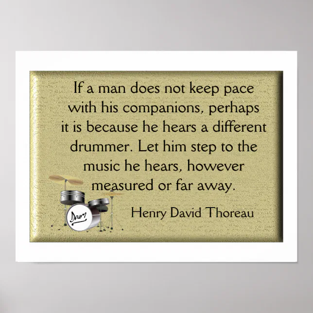 Different Drummer Poster | Zazzle