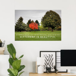 Different is Beautiful Poster | Zazzle