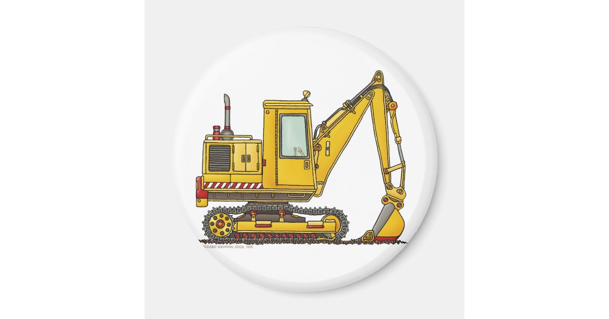Digger Shovel Construction Magnets | Zazzle