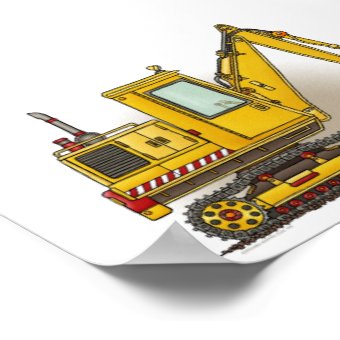 Digger Shovel Poster | Zazzle