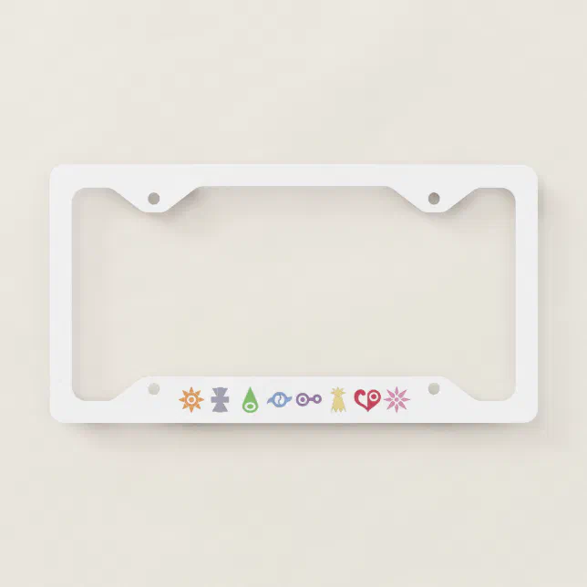 Digimon Crests: License Plate Frame | Zazzle