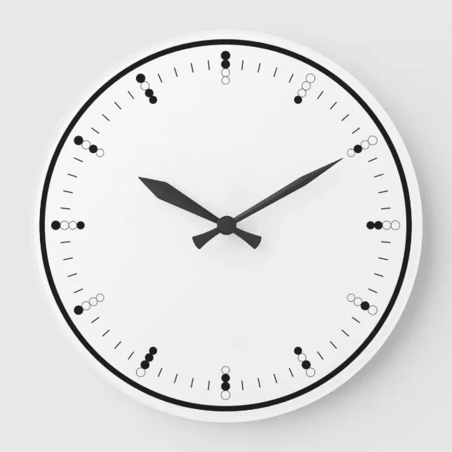 Digital (Binary) Analog Wall Clock | Zazzle