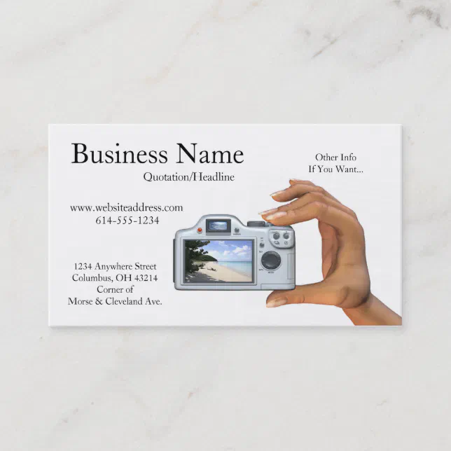 Digital Camera Business Cards | Zazzle