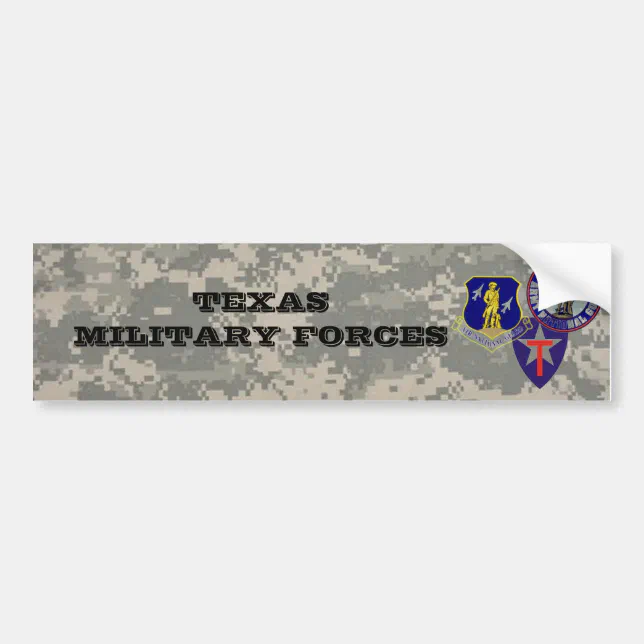 digital camo - TXSG -TX military forces Bumper Sticker | Zazzle