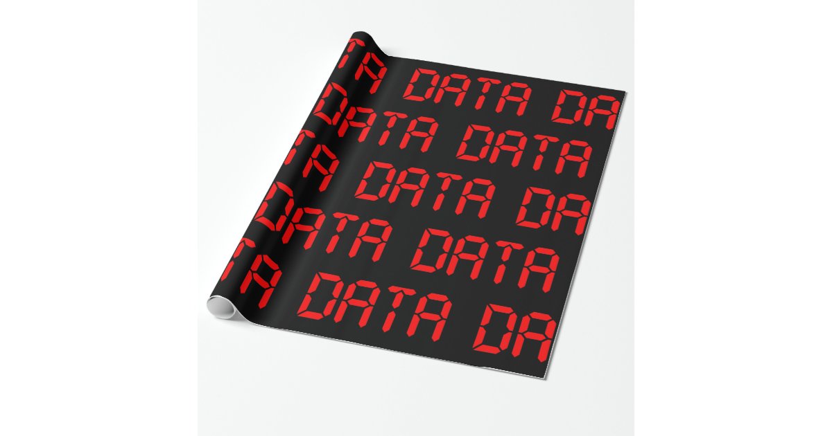 DIGITAL DATA WRAPPING PAPER | Zazzle