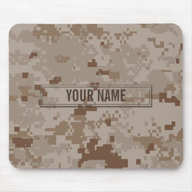 Digital Desert Camouflage Customizable Mouse Pad | Zazzle