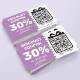 Digital Discount Coupon With QR Code Logo Lavender | Zazzle