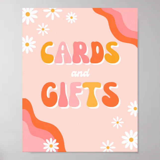 Digital Groovy Cards & Gifts Sign | Groovy Sign | Zazzle