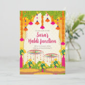 Digital Haldi invitation Mehndi invite Haldi cards | Zazzle