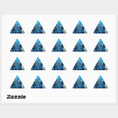 Digital Image Background Binary Code Technology Triangle Sticker | Zazzle
