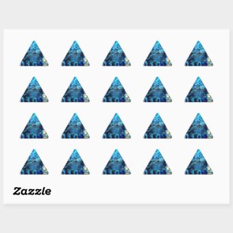 Digital Image Background Binary Code Technology Triangle Sticker | Zazzle