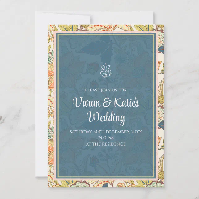 Digital Indian invitation & Hindu wedding invite | Zazzle