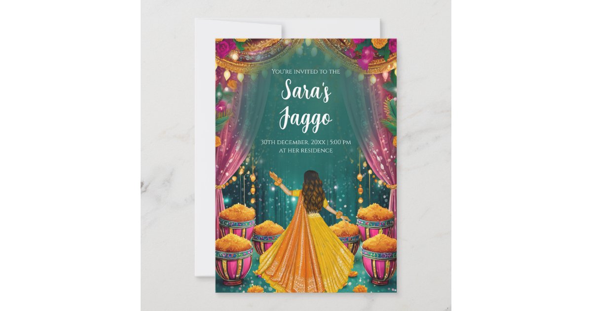 Digital Jaggo invitations Jago invites | Zazzle