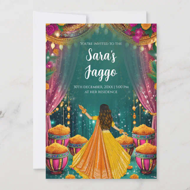 Digital Jaggo invitations Jago invites | Zazzle