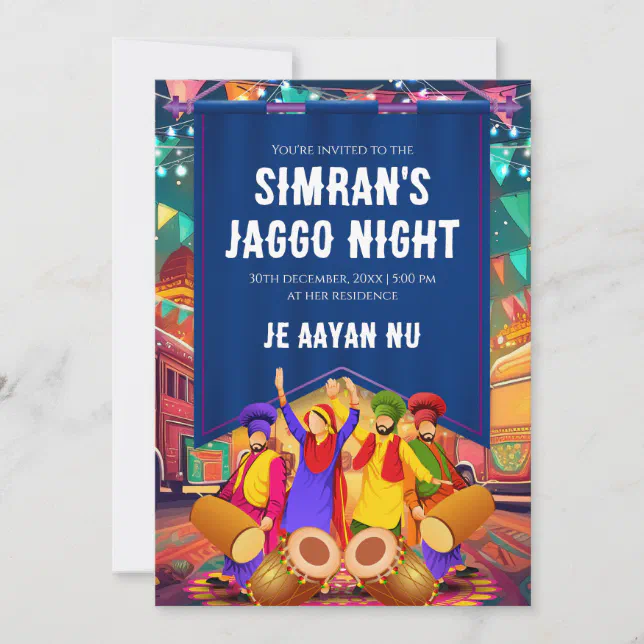 Digital Jago invitation Jaggo invites, Jago invite | Zazzle