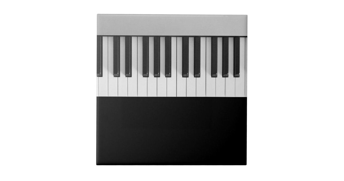 Digital piano keyboard tile | Zazzle