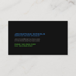 Digital Tech. Computer 2 Business Cards | Zazzle