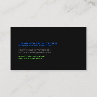 Digital Tech. TV Business Cards | Zazzle