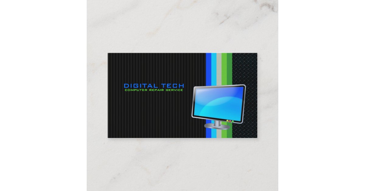 Digital Tech. TV Business Cards | Zazzle