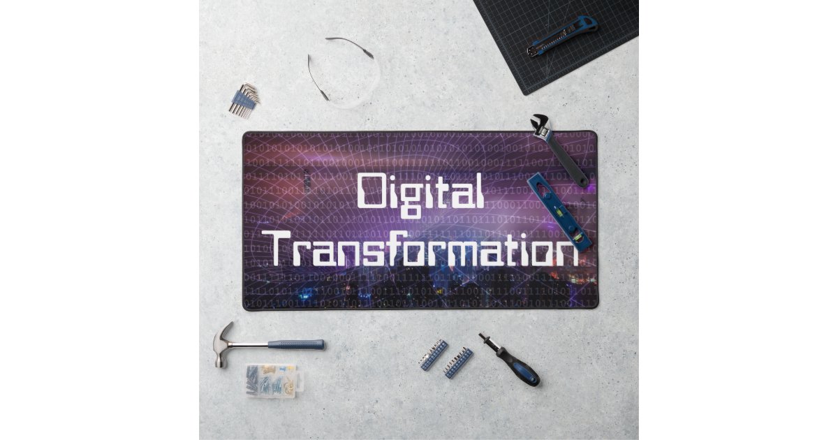 Digital Transformation for Business Desk Mat | Zazzle