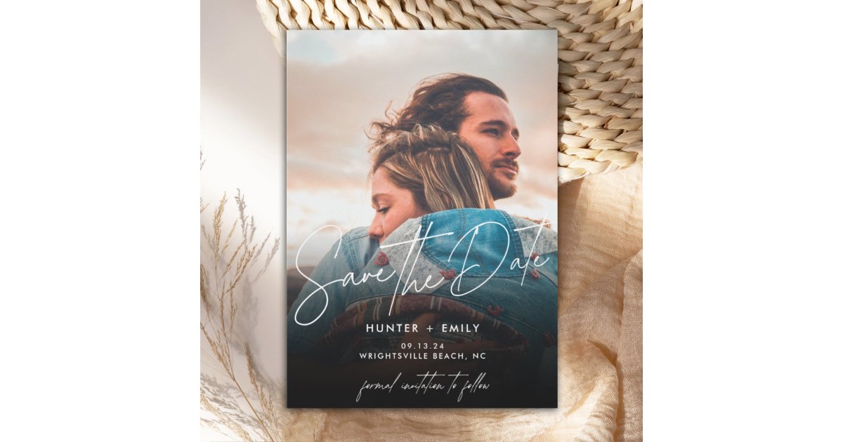 Digital Wedding Save the Date Editable Template | Zazzle
