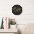 Digital World Map Large Clock | Zazzle