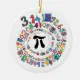 Digits of Pi Form a Colorful Spiral Ceramic Ornament | Zazzle