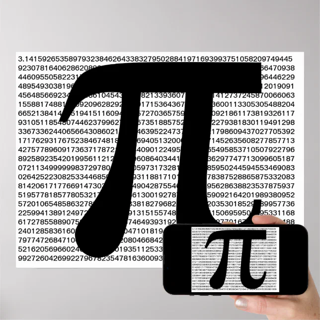 Digits of Pi poster | Zazzle