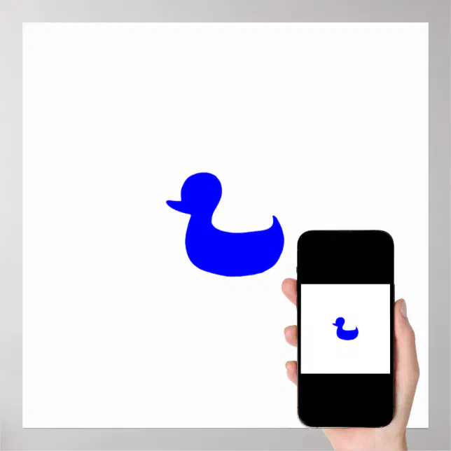 Dilbert blue-duck - authentic poster | Zazzle