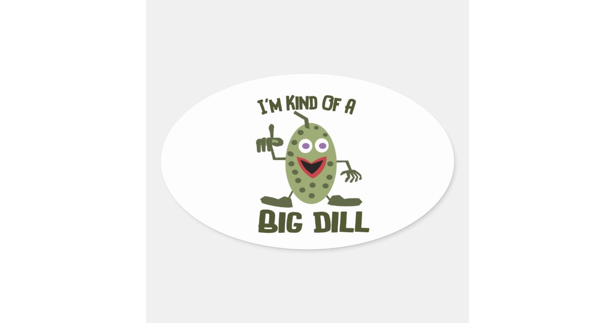 Dill Pickle Pun - Funny Stickers | Zazzle
