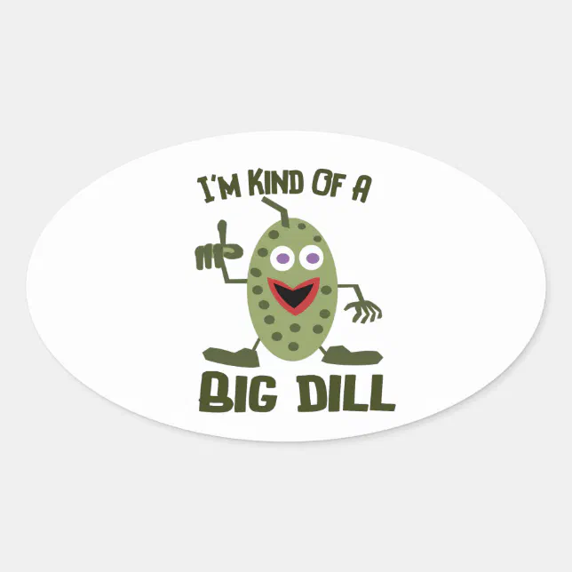Dill Pickle Pun - Funny Stickers | Zazzle