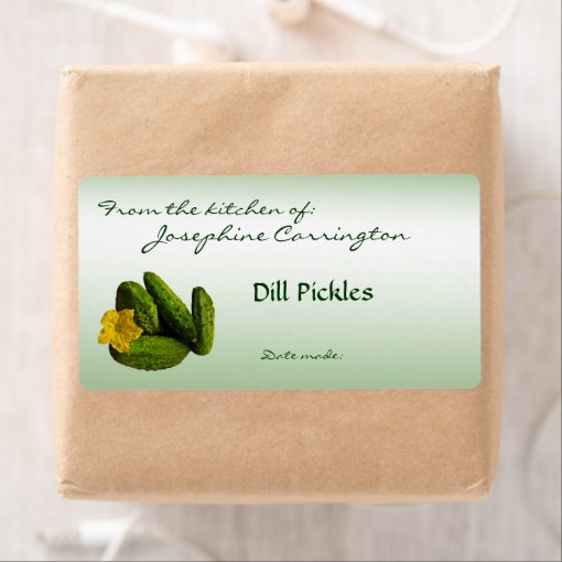 Dill Pickles Canning Labels | Zazzle