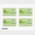 Dill Pickles Design Canning Label | Zazzle