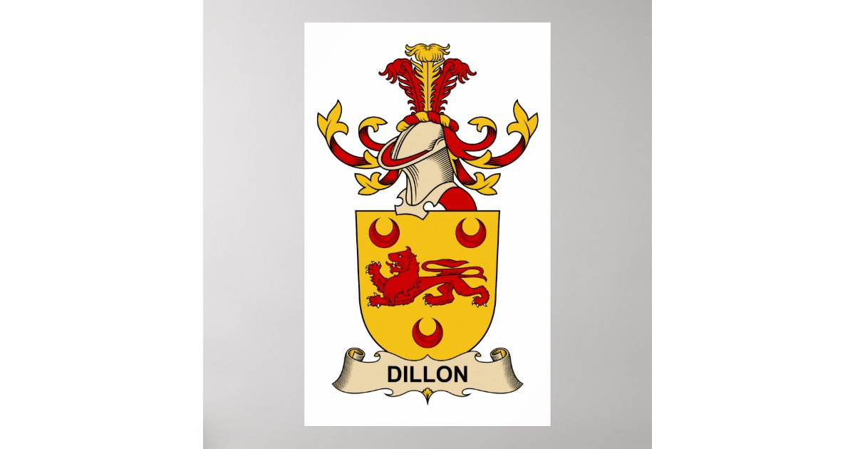 Dillon Family Crests Poster | Zazzle